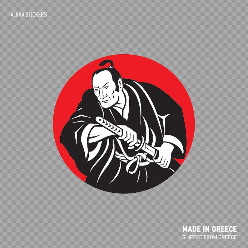 Decal Sticker Ninja Ancient Combat Fight Legendary Martial Arts Sword ...