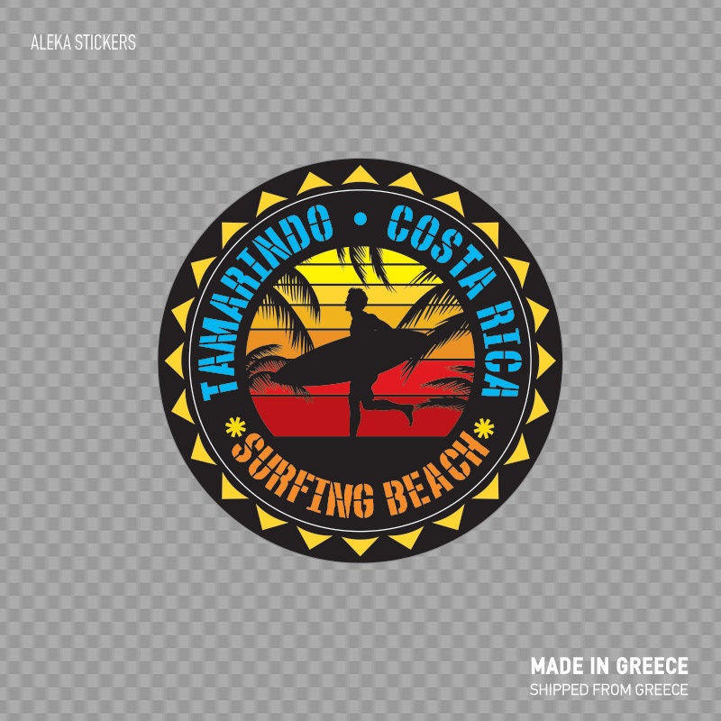 Decal Sticker Tamarindo Costa Rica Souvenir Memorabilia Surfing Beach ...