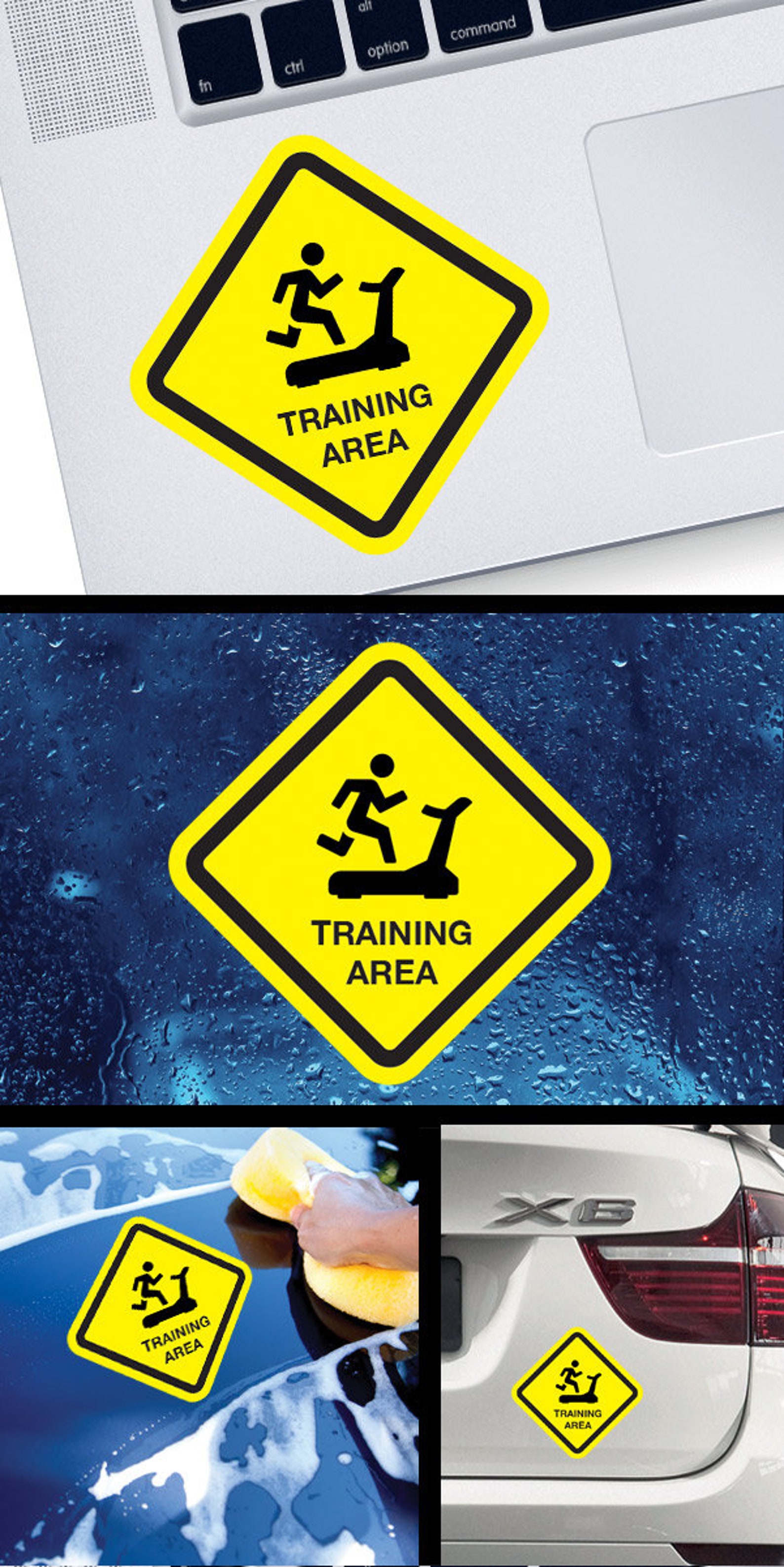 Decal Sticker Training Area Sign Exercise Room Gym Decoration ZK22W - Etsy