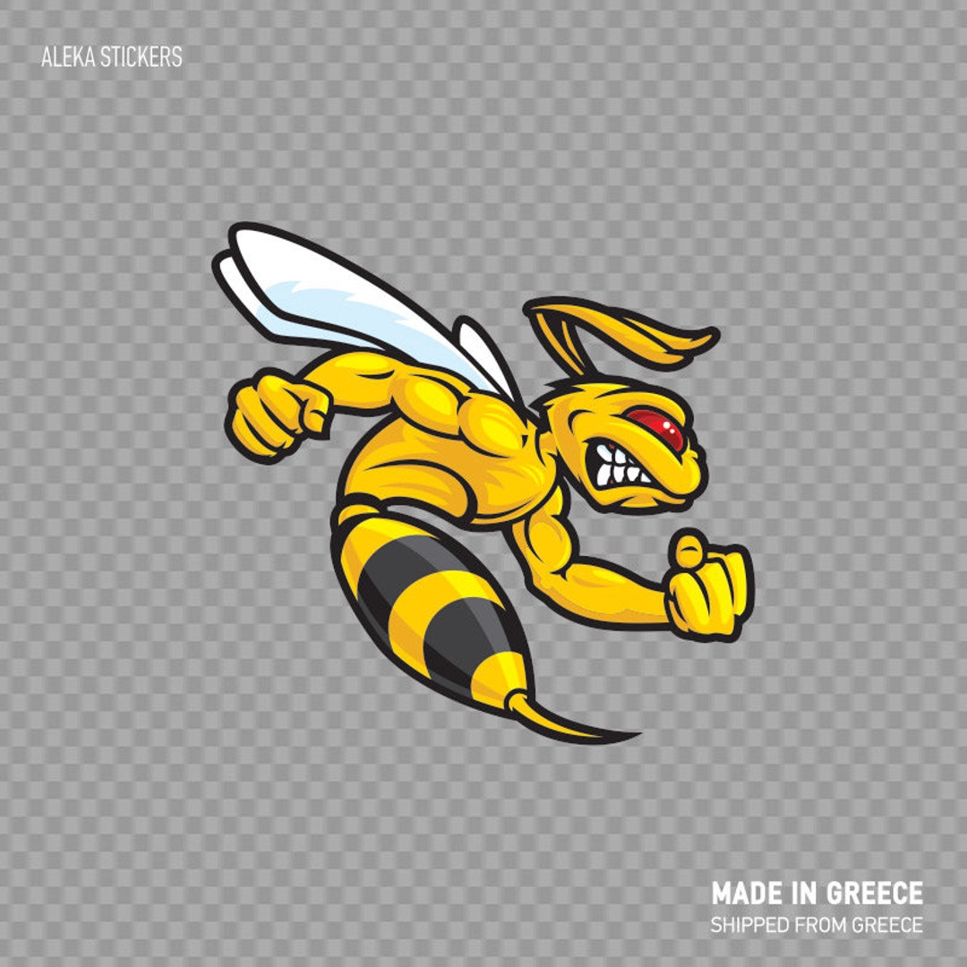 Decal Sticker Bee Hornet Fighter Attack Aggression Honey Car Decoration ...