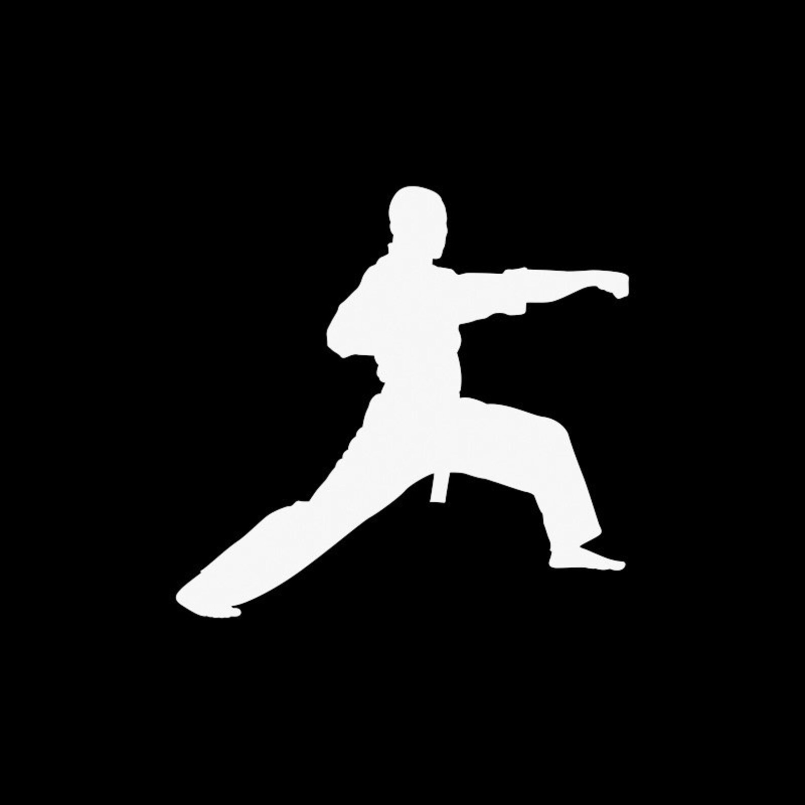 Decal Sticker Martial Art Fighting Figure Tang Soo Do Tae Kwon - Etsy