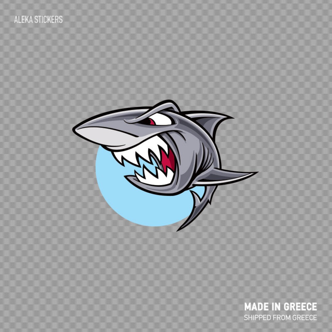 Decal Sticker Vinyl Shark Angry Bite Food Scuba Apnea ZZ723 - Etsy