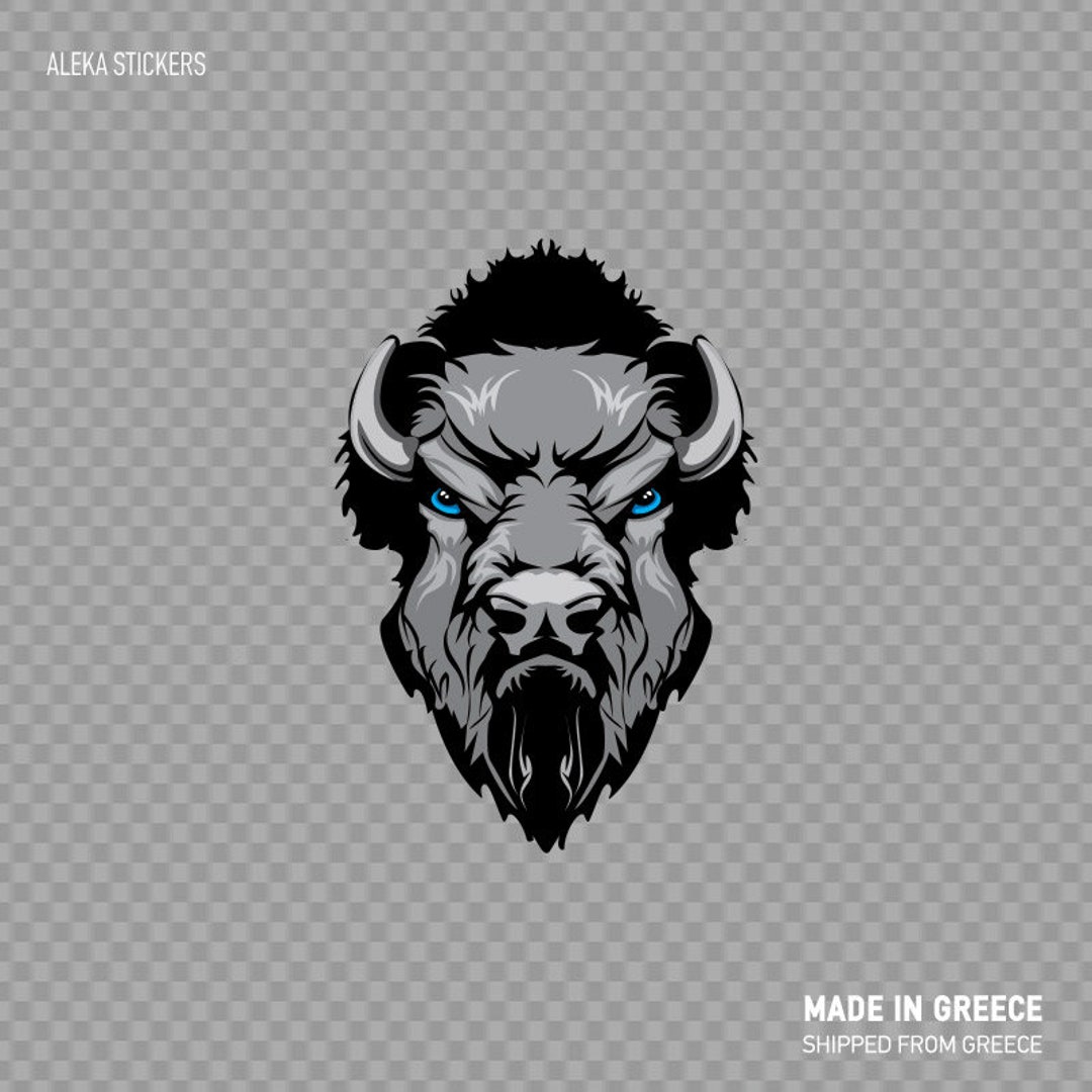 Buy Decal Sticker Mad Bison Buffalo Savage Cruel, Bloodthirsty Vicious ...