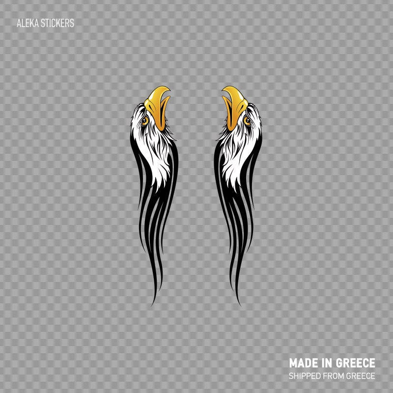 Decal Sticker Pair of Eagle Racing Helmet Motorcycle Motorbike - Etsy