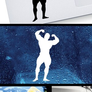 Decal Sticker Bodybuilder Muscle Gym Bodybuilding Physical Exercise ...