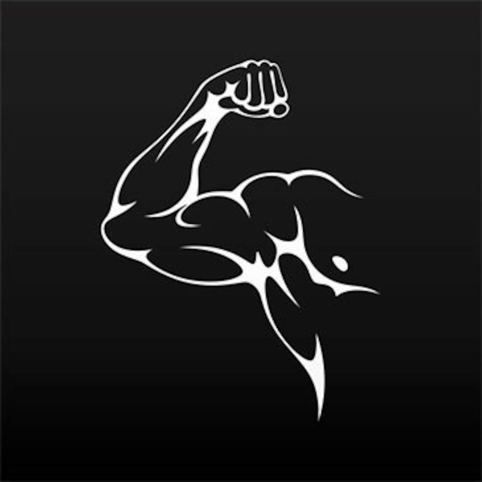 Decal Sticker Bodybuilder Muscle Gym Physical Exercise Strength ...