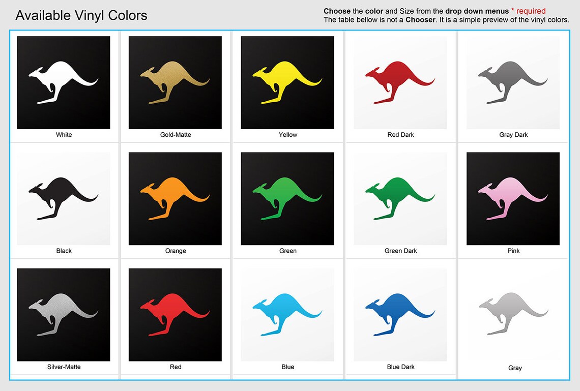 Decal Sticker Kangaroo Figure Australia Animal Nature Travel Top ...