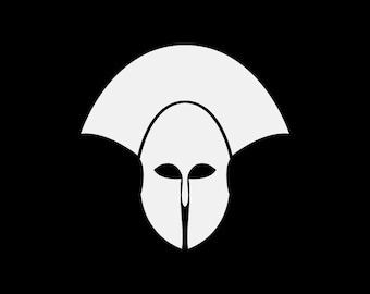 Spartan Shield Sticker - Etsy