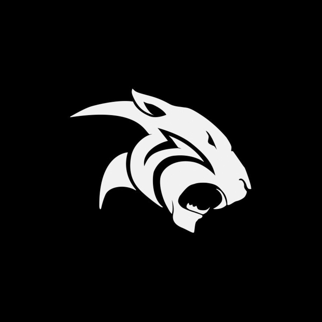 Decal Sticker Black Panther Puma Head Attack Aggression Action Wild ...