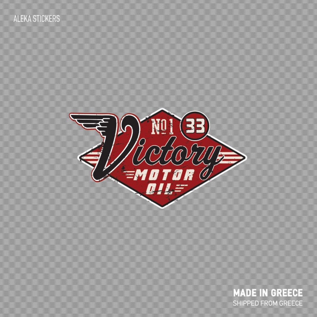 Decal Sticker Vintage Motor Oil Sign Automobiles & Motorcycles Vintage ...