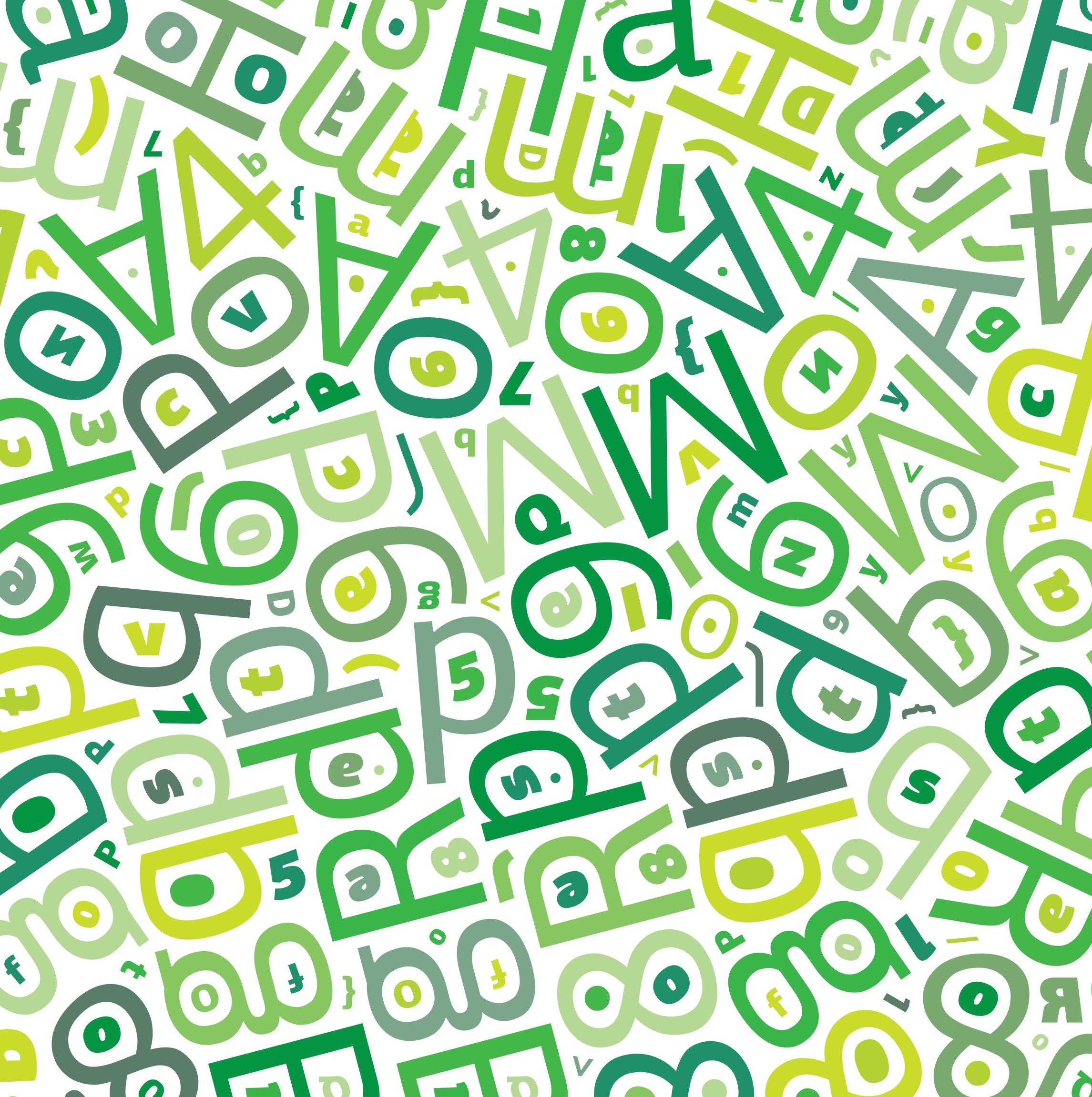 Mosaic Typography Letters Composition for Textile Prints or - Etsy