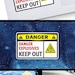 Decal Sticker Danger Explosives Keep Out Quality Signage Safety Sign ...