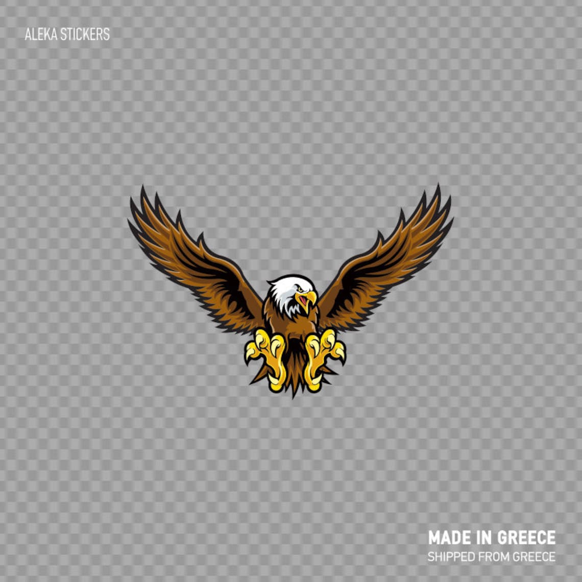 Decal Sticker Eagle Hawk Bird Attack Motorcycle Speed Top - Etsy