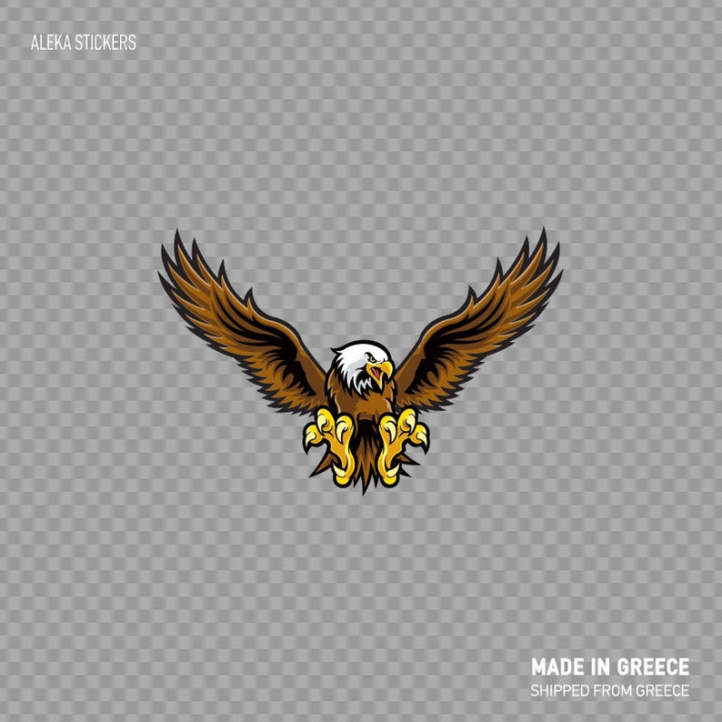 Decal Sticker Eagle Hawk Bird Attack Motorcycle Speed Top - Etsy