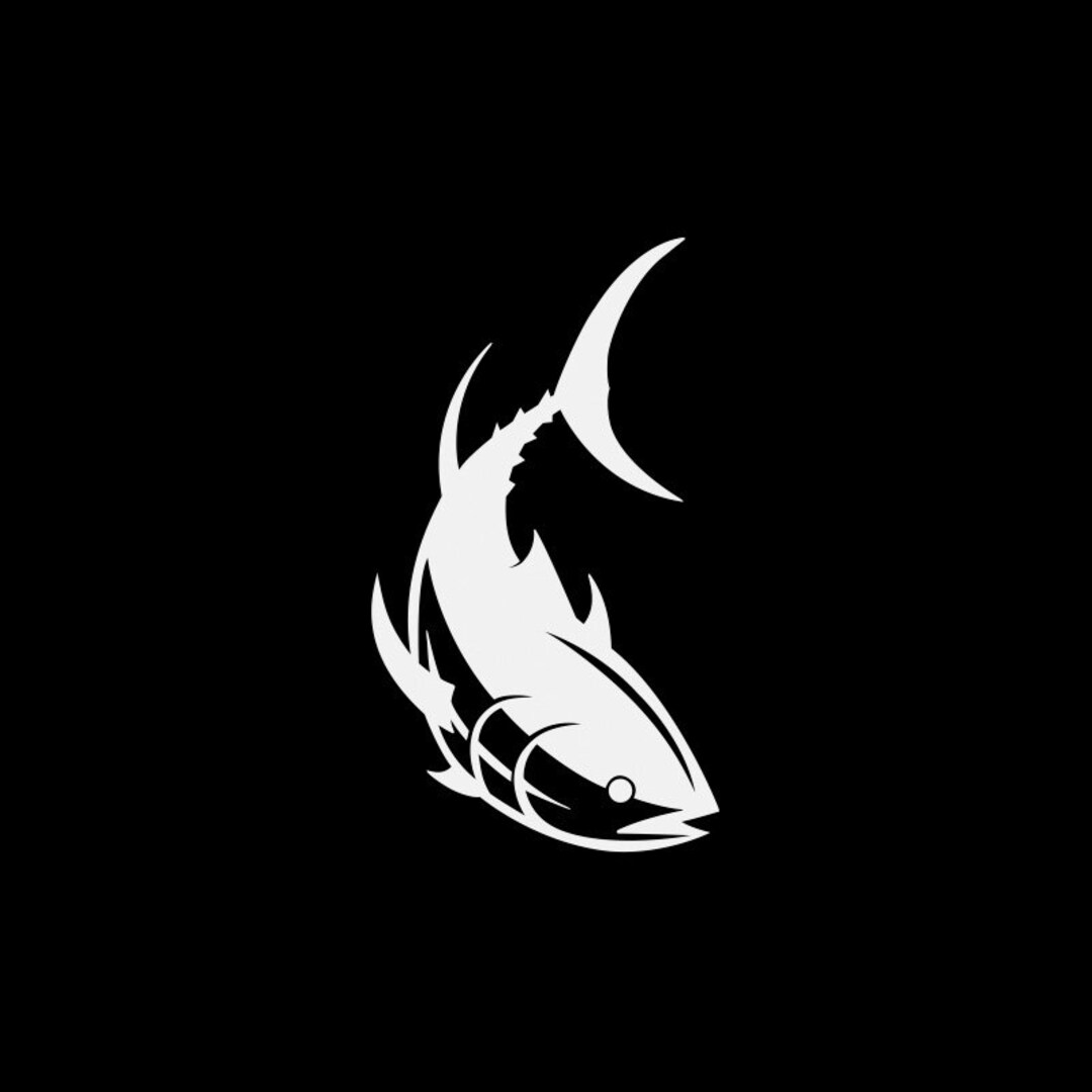 Decal Sticker Tuna Fishing Bait the Hook Fishing Store Decoration ...
