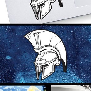 Decal Sticker Spartan Roman Helmet Combat Legendary Martial Arts ...