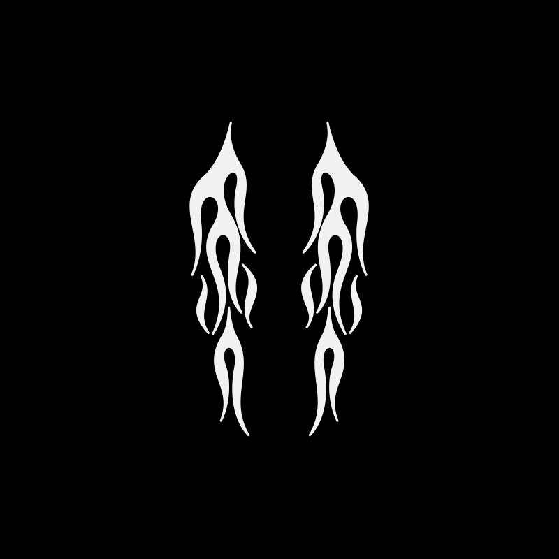 Decal Sticker Pair of Flames Racing Motorbike Jet Ski | Etsy