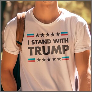 I Stand With Trump Support Trump My President Svg, Png, Shirt Design ...