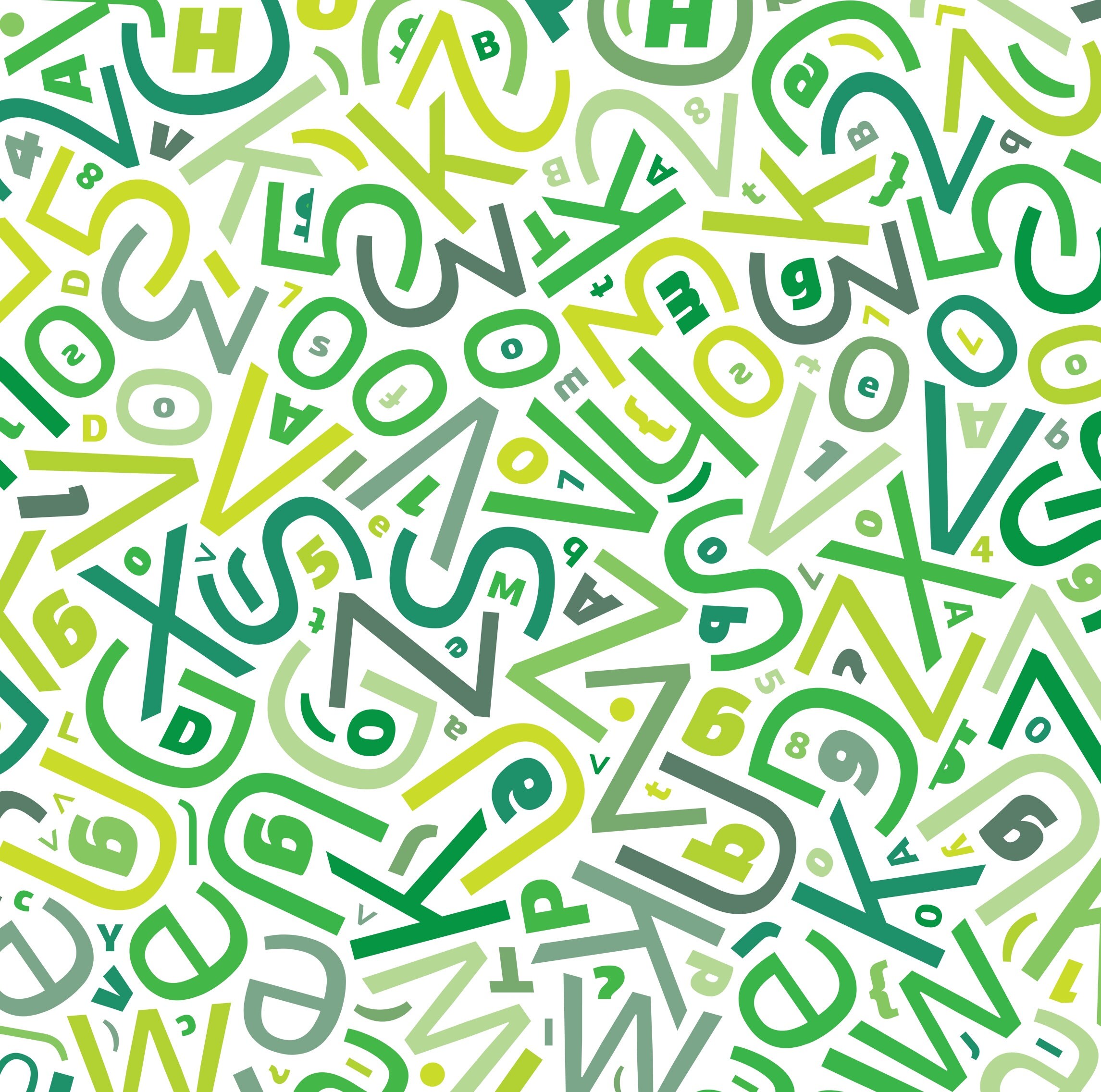 Mosaic Typography Letters Composition for Textile Prints or - Etsy