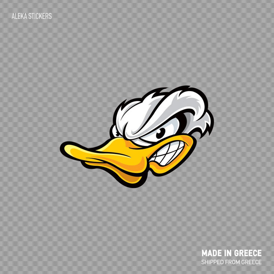 Decal Sticker Angry Duck Bird Cook Angry Aggression Roaring W9485 - Etsy