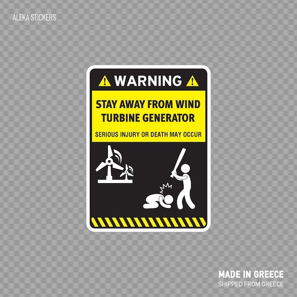 Wind Turbine Sticker - Etsy