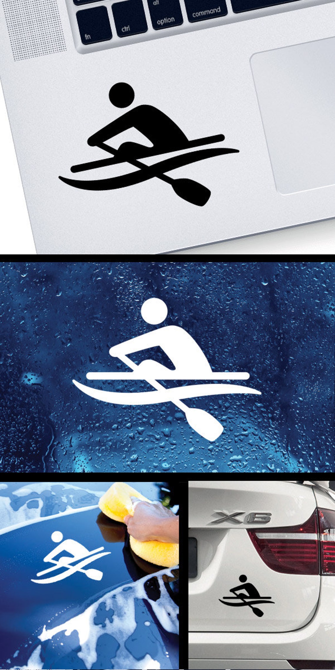 Decal Sticker Rowing Crew Sea Sports Exercise Balance Strength | Etsy