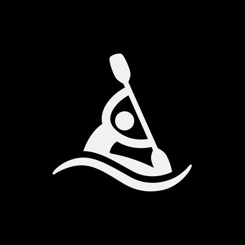 Decal Sticker Canoe Kayak Figure Sports Sea Lake Adventure Physical ...