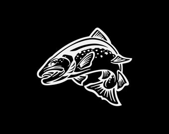 Salmon Boat Decal - Etsy