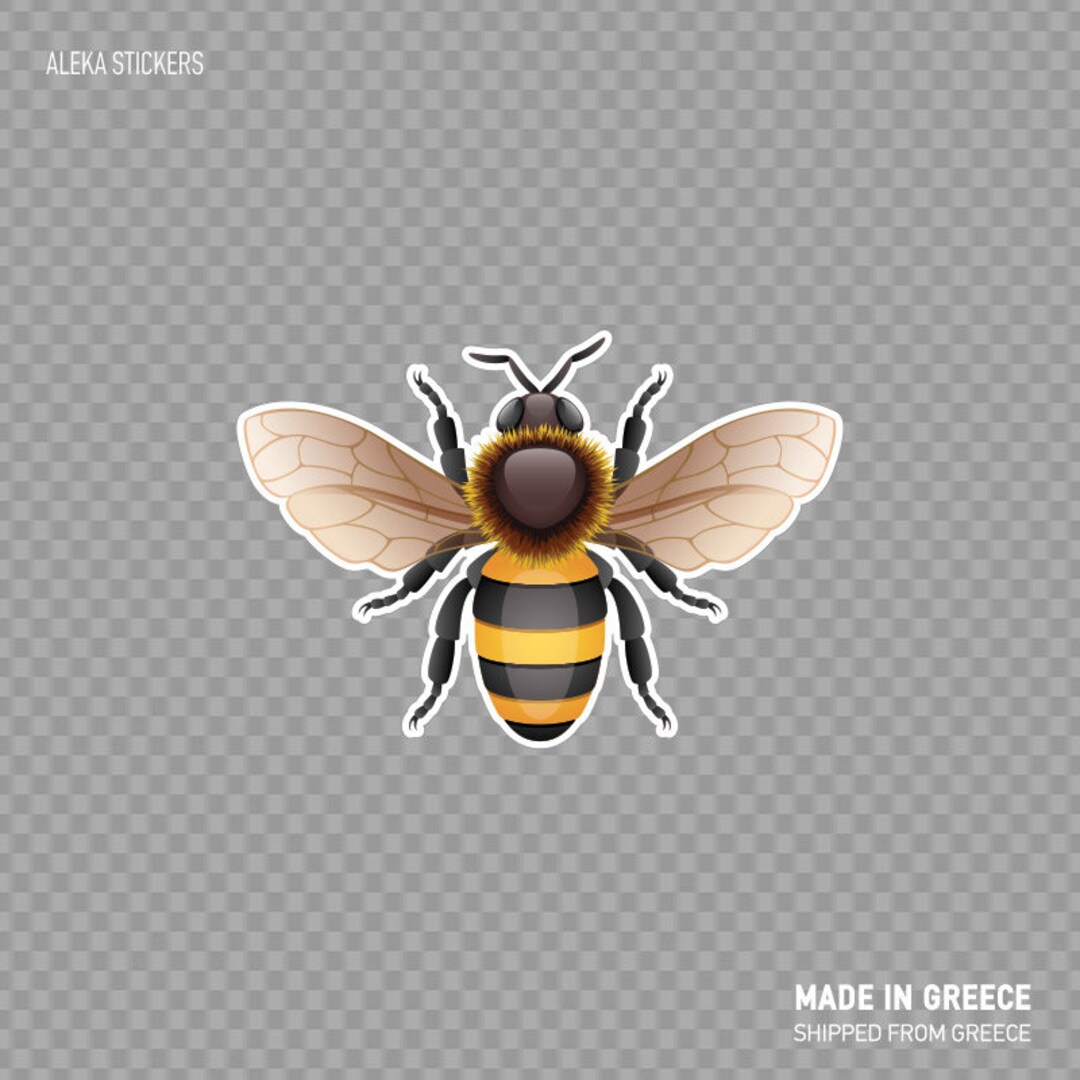 Decal Sticker Bee Wasp Hornet Illustration Honey Store Decoration XR5ZK ...