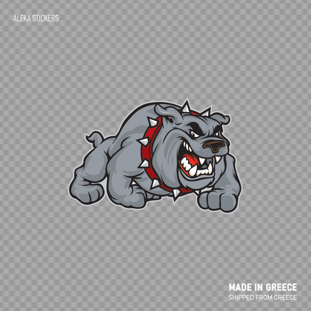 Decal Sticker Bulldog Angry Guard Attack Aggression Aggressive Security ...
