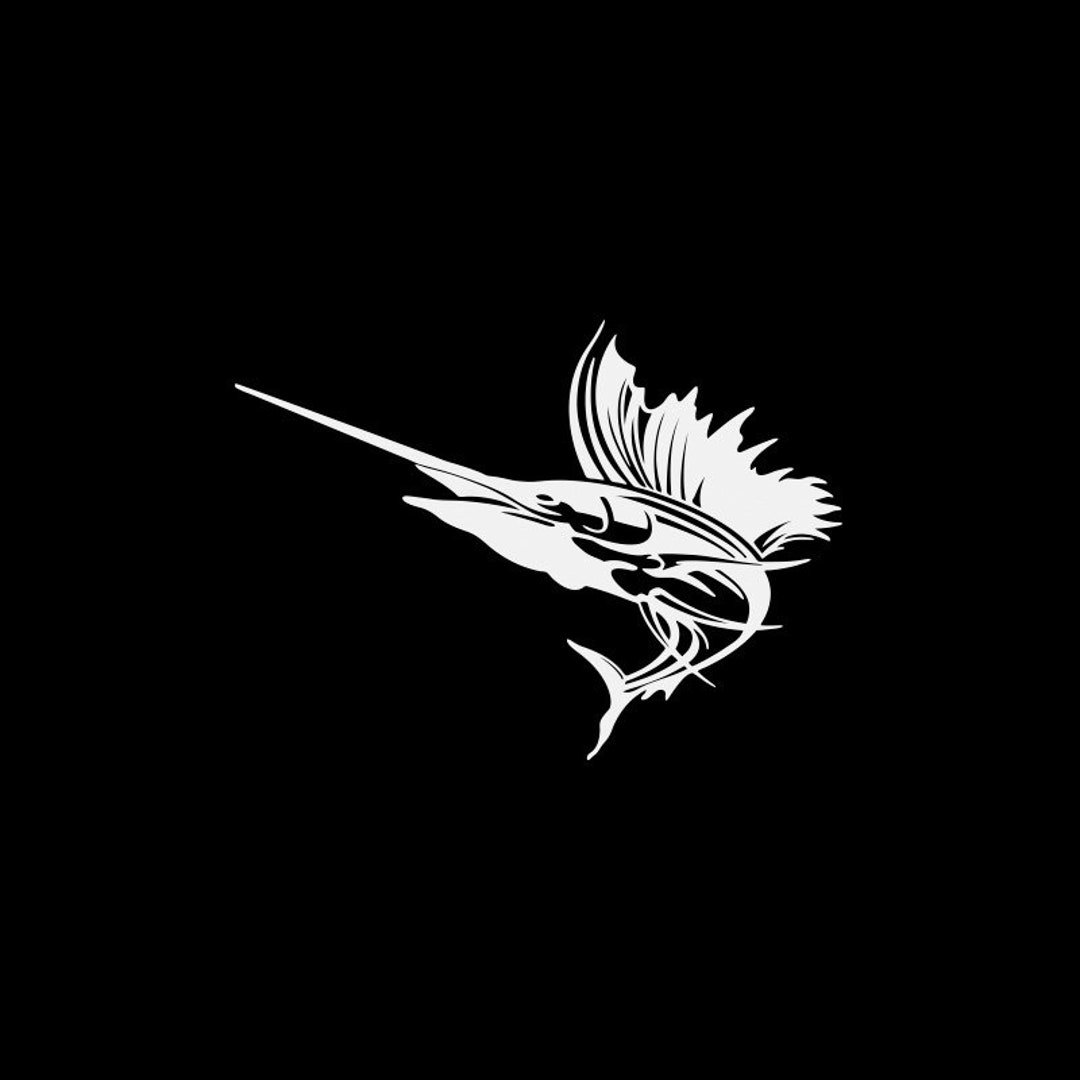 Decal Sticker Marlin Sailfish Boat Decoration Bait the Hook Fishing ...