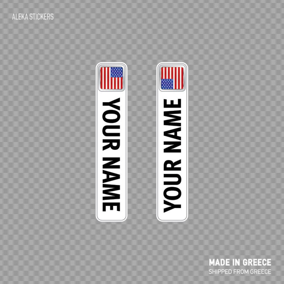 Decal Sticker Bicycle Mountain Bike Name Label Flag Usa Mountain Bike ...