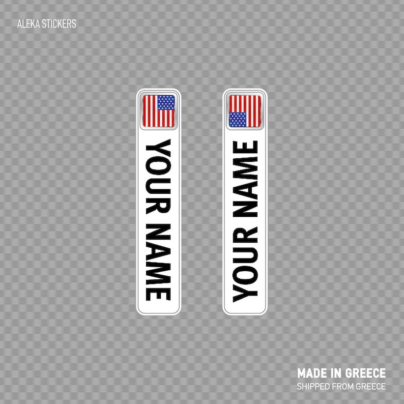 Decal Sticker Bicycle Mountain Bike Name Label Flag Usa Mountain Bike ...