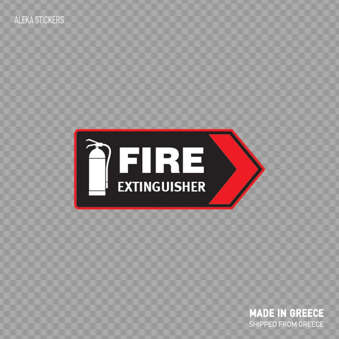 Decal Sticker Fire Alarm Emergencies Signs Fire Extinguisher - Etsy