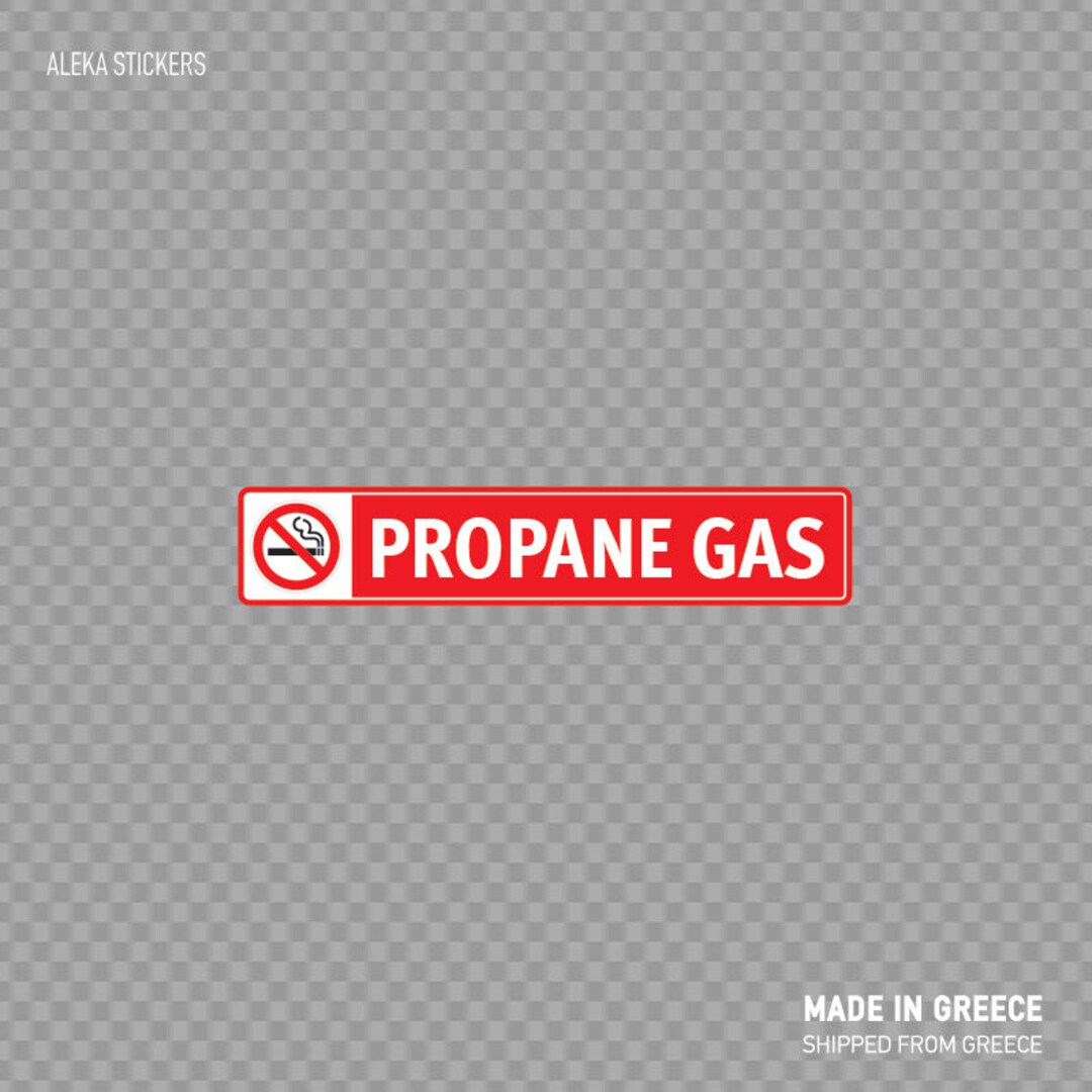 No Smoking Area Sticker Propane Open Flames Prohibited - Etsy