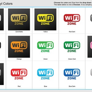 Decal Sticker Wifi Zone Internet Web Communication Wi-fi Wireless Local ...