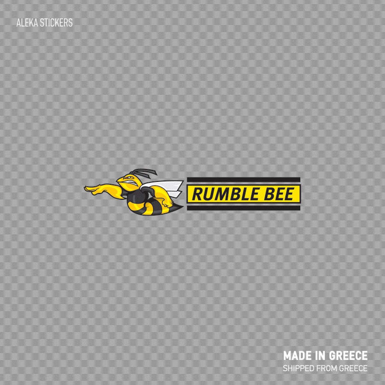 Decal Sticker Rumble Bee Aggressive Honey Insect Racing Speed Vivid ...