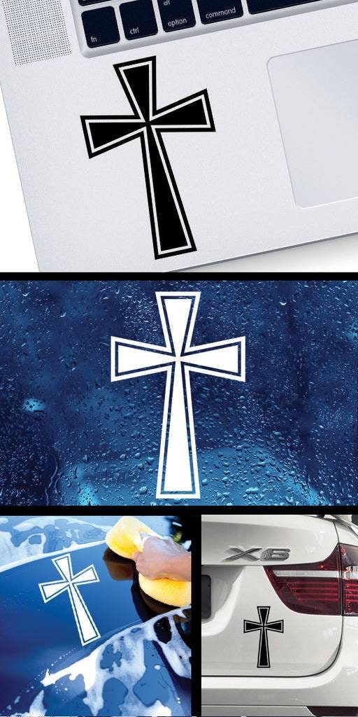 Decal Sticker Cross Christian Symbol Crucifixion of Jesus Christianity ...