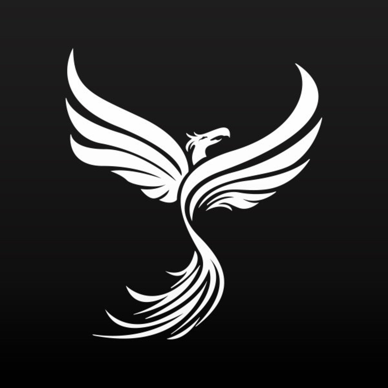 Decal Sticker Phoenix Rising From Fire Tribal Fantasy Heraldic - Etsy