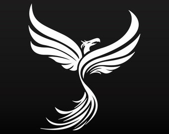 Rising Phoenix Decal | Etsy