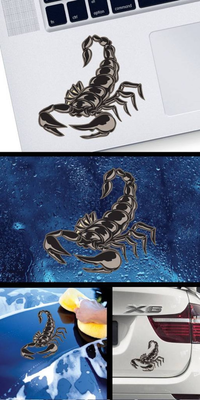 Decal Sticker Scorpion Car Window Sting Danger Car Decoration Top ...