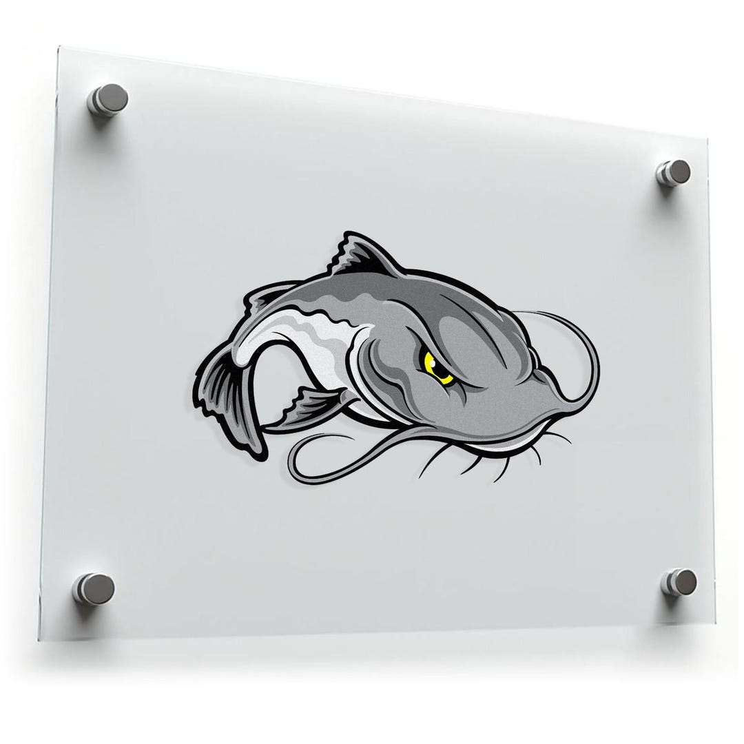 Decal Sticker Catfish Fishing Lake River Freshwater Fishing Fishing ...
