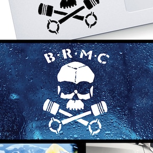 Decal Sticker Brmc Skull Adventure Easy Rider Freedom Motorcycle Speed ...