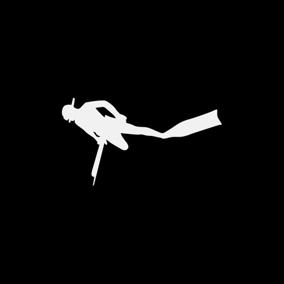Decal Scuba Diver Apnea Diving Ocean Snorkelling Underwater Sports Free ...