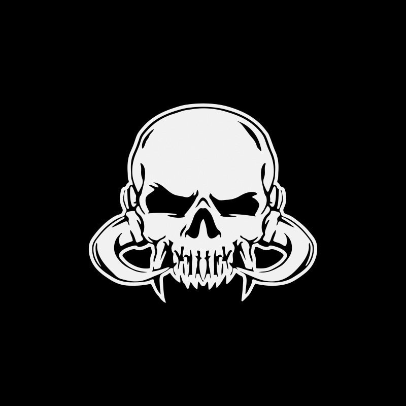 Decal Sticker Skull Motorhead Motorbike Rocktop Extreme Badness Evil ...