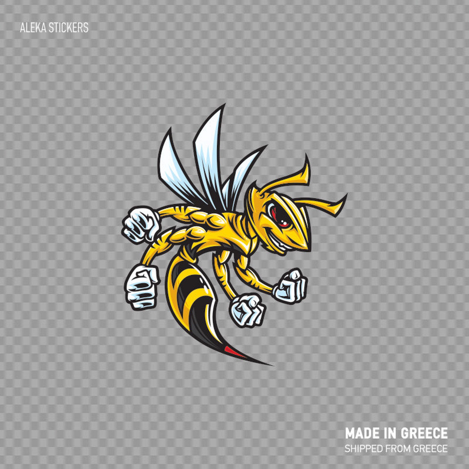 Decal Sticker Bee Hornet Wasp Cartoon Honey Racing Speed XXZZ2 - Etsy