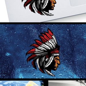 Decal Sticker Indian American Chief Warrior Leader Navajo Apache ...