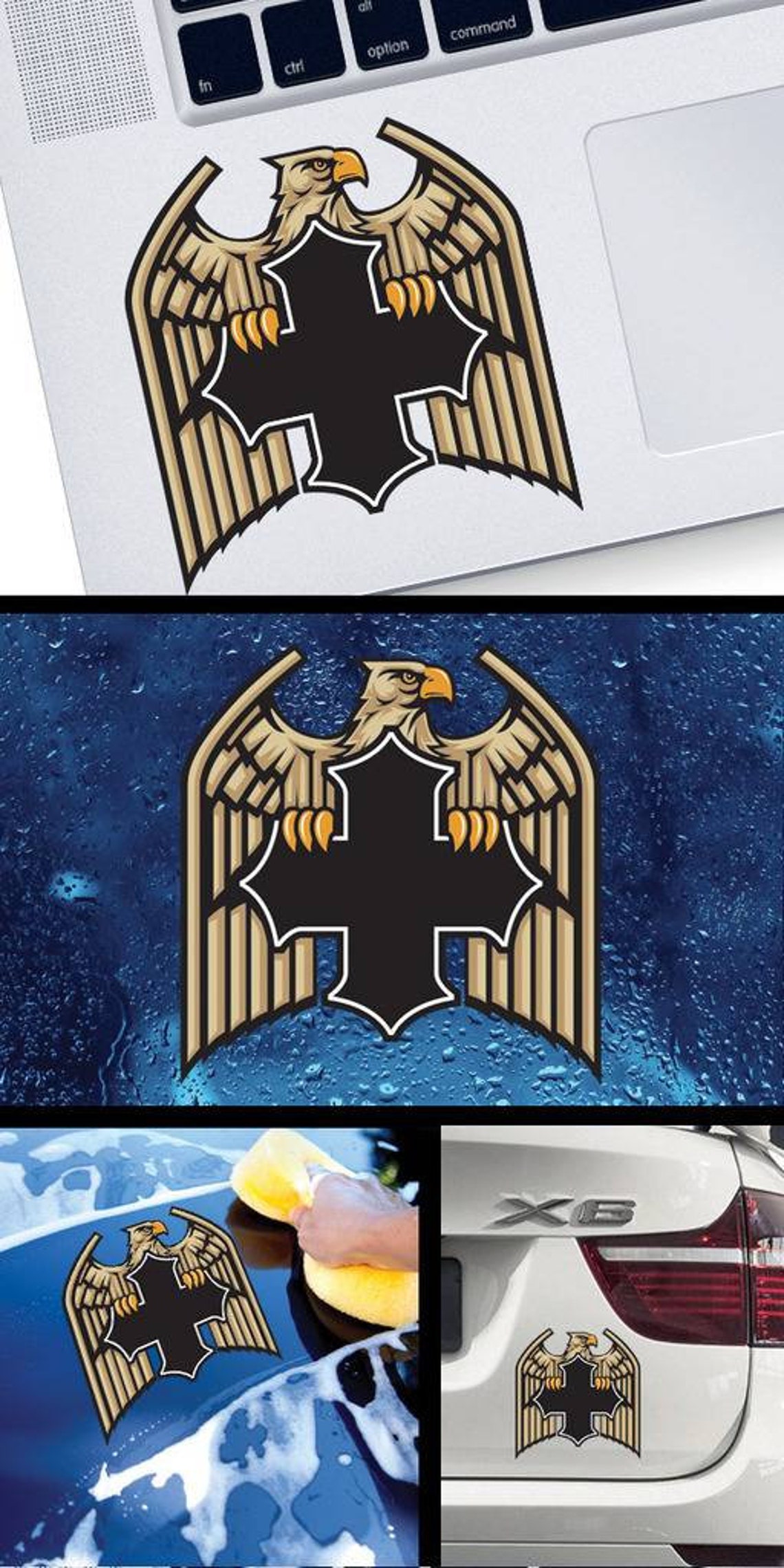 Decal Sticker Military German Eagle With Black Cross Army W9X8X - Etsy