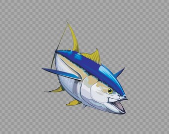 Yellowfin Boat Decal | Etsy