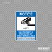 Decal Sticker Notice This Property is Protected by Video Surveillance ...